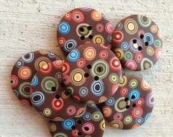 Polymer clay buttons | Etsy