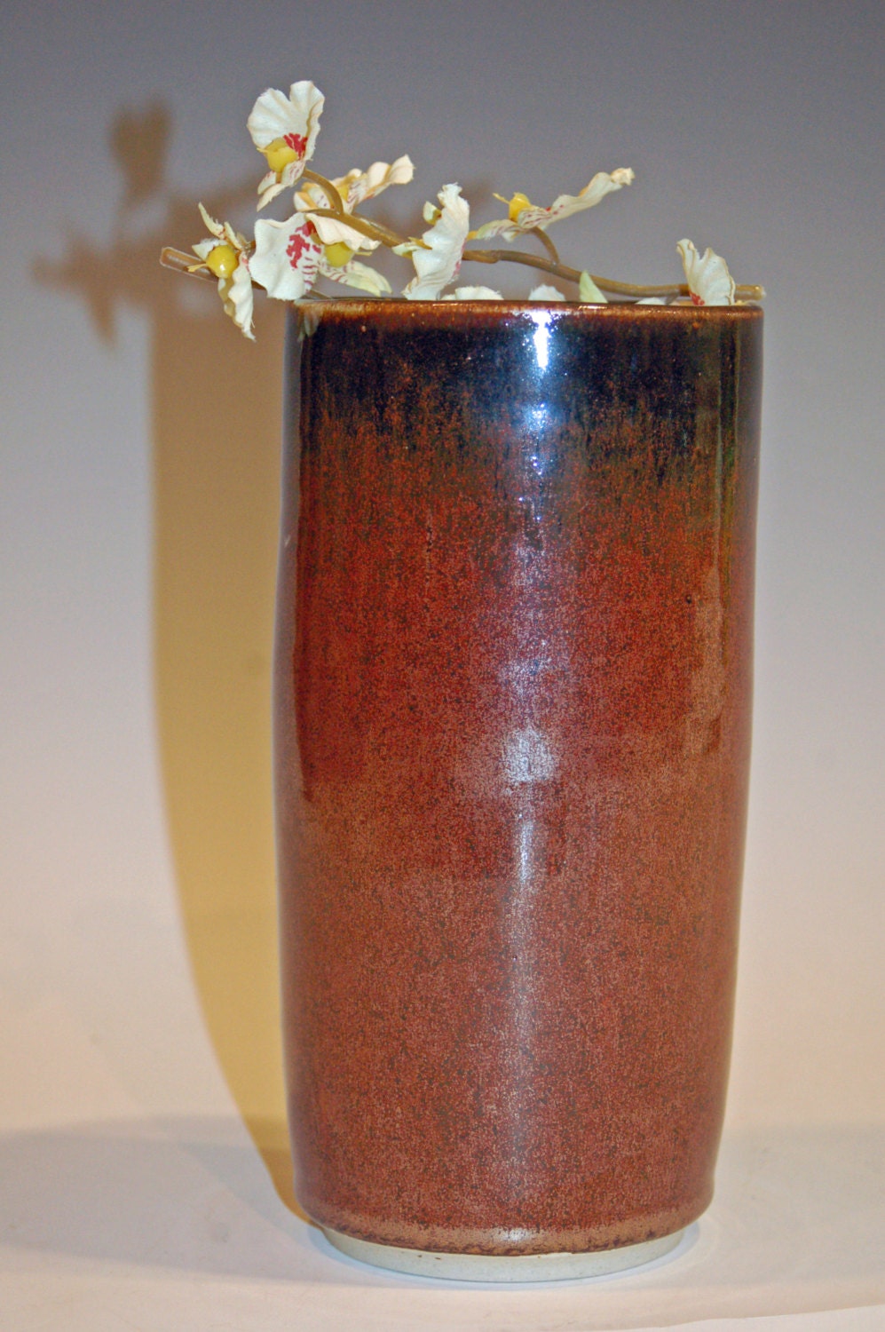 Ceramic Flower Vase Red Pottery Vase Pottery Handmade Home
