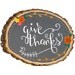 Give thanks sign fall wood sign thanksgiving sign rustic