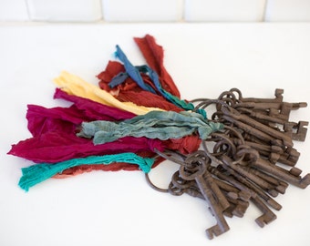 Skeleton key fabric | Etsy