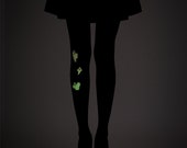 Unique hand dyed and printed tights. Worldwide shipping by virivee