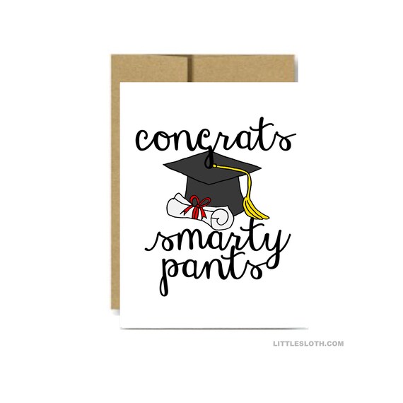 Items Similar To Congrats Smarty Pants Graduation Cap Diploma