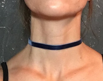 Unique navy blue choker related items | Etsy