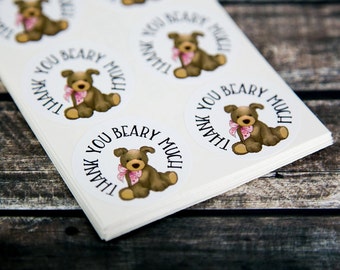 Unique teddy bear labels related items | Etsy