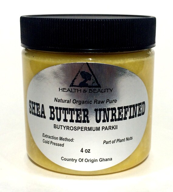 4 oz SHEA BUTTER UNREFINED Yellow Organic Raw Cold Pressed
