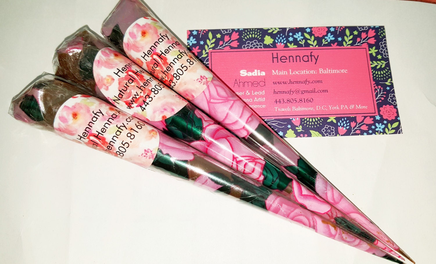 Henna Cone: Organic Indian Rajasthani Pen Style Mehendi Cone/