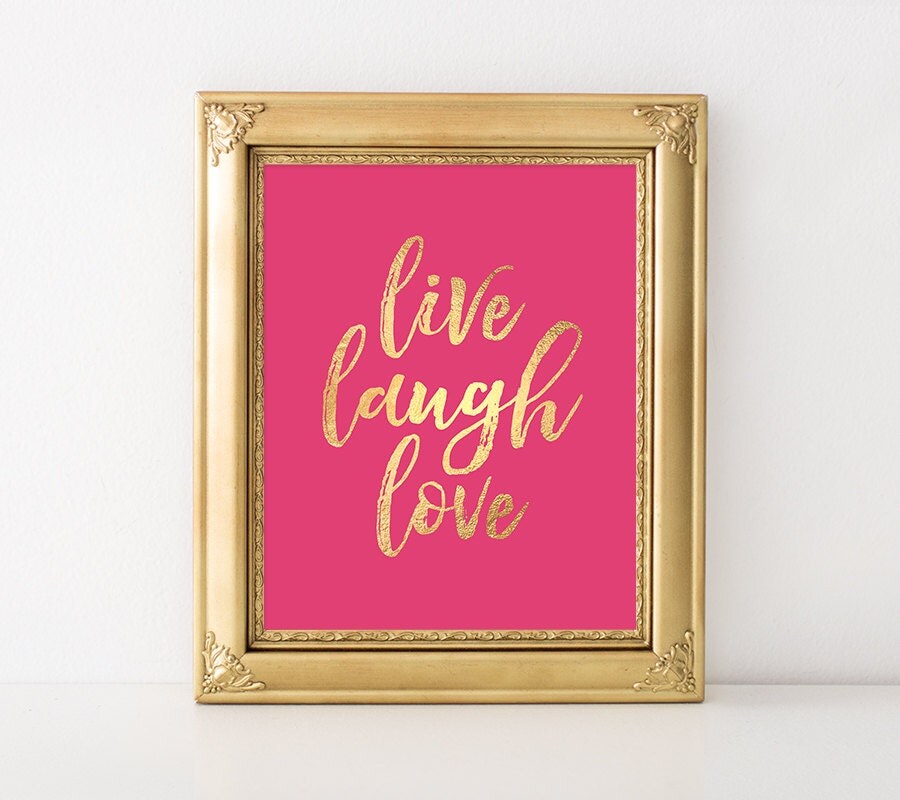 Live Laugh Love Printable Art Print by MossAndTwigPrints on Etsy