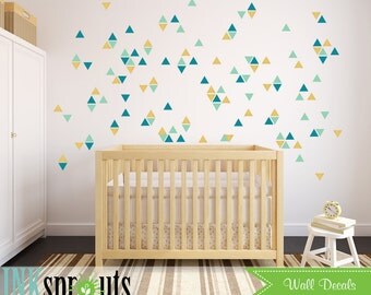Triangle Wall Decal Triangle pattern Triangle by InkSprouts