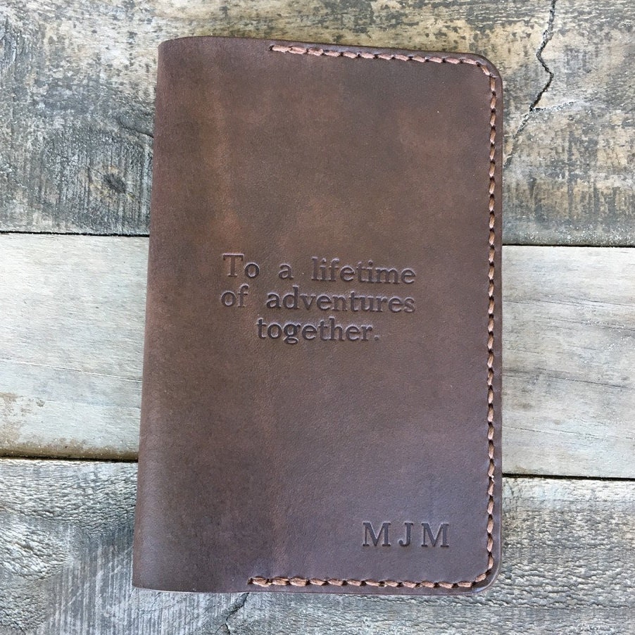 Personalised Leather Notebook Cover Leather Moleskine by nivisto