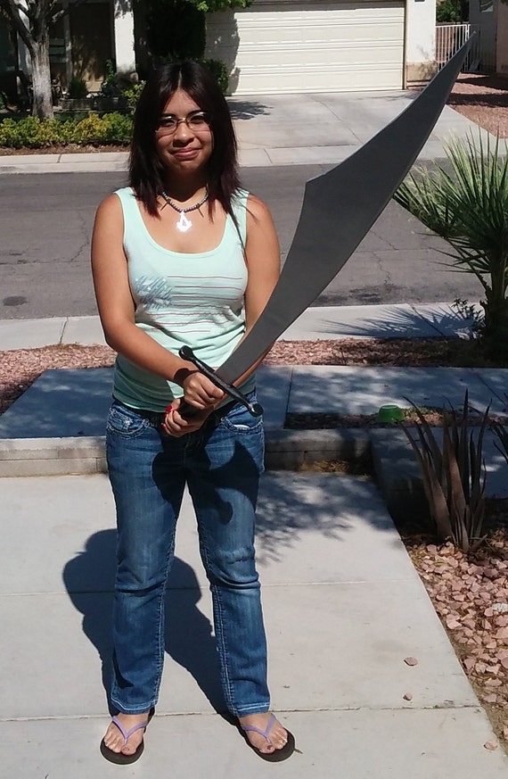 ALADDIN STYLE SCIMITAR All Wood Sword by ANYTHINGUNUSUAL on Etsy