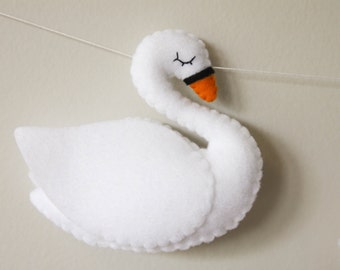 Felt swan | Etsy
