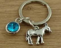 Unique donkey keychain related items | Etsy