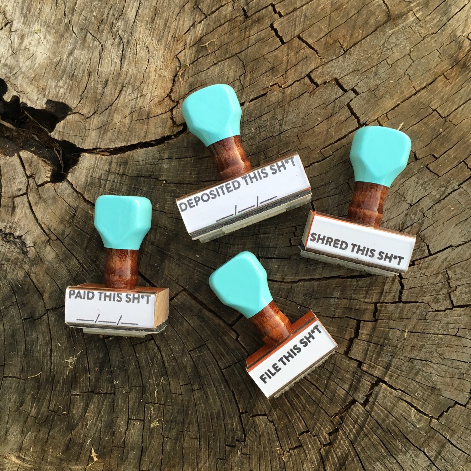 Office Manager Stamps Accounting Rubber Stamp Shred Stamp