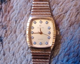 Elgin quartz watch | Etsy