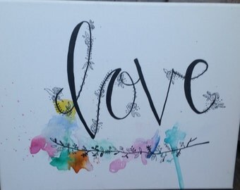 Items similar to String of Lights Painting - Original Acrylic Painting ...