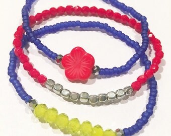 Fun & bright bracelets are just the by TheHustleRedefined on Etsy