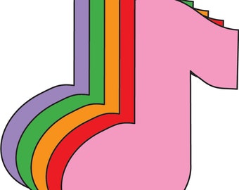 Music note cutouts | Etsy