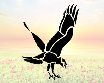 Hawk decal | Etsy