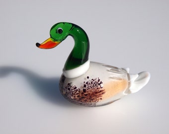 Glass duck | Etsy