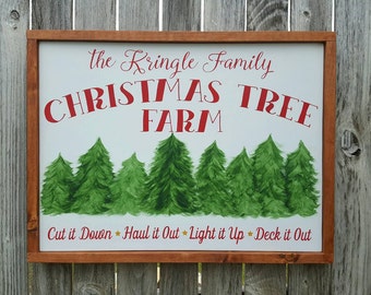 Tree farm sign | Etsy