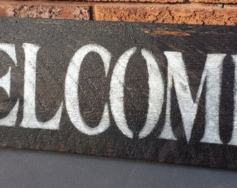 Outdoor welcome sign | Etsy