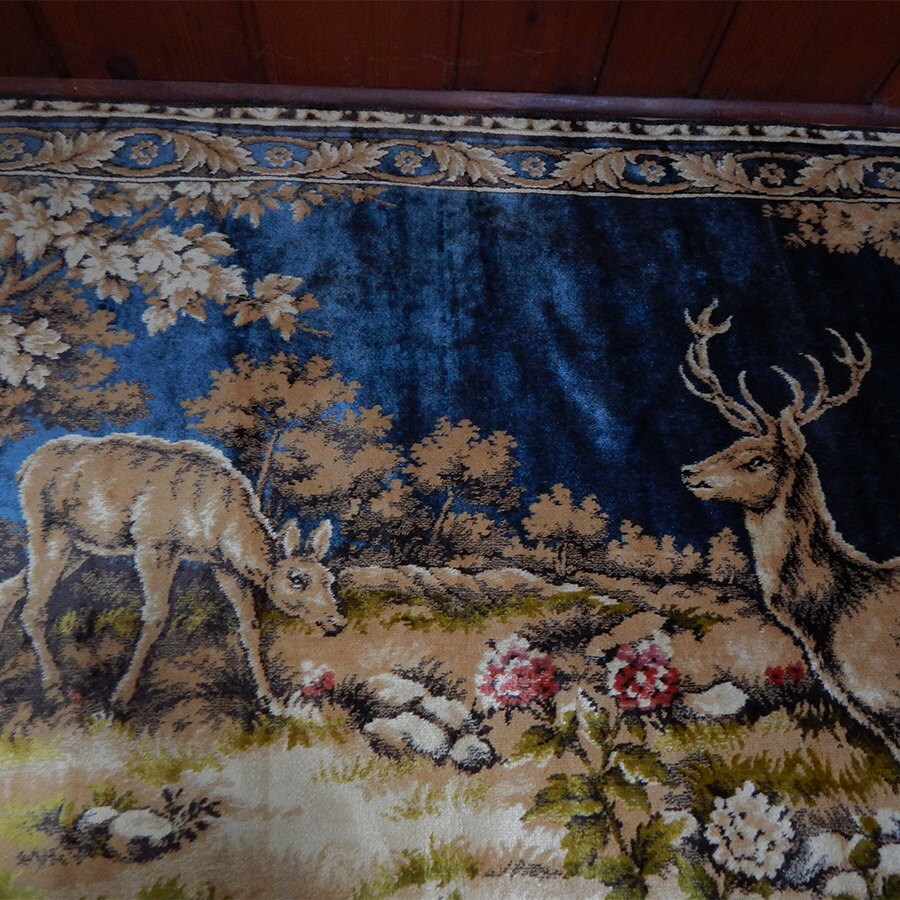 Vintage Forest Scene Rug