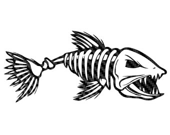 Fear no fish decal | Etsy