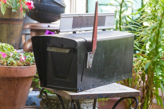 RARE Mid Century Modern Mailbox Atomic Age Mailbox Vintage