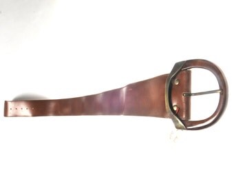 Wide leather belt | Etsy