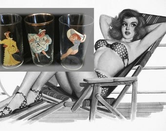 1950s risque | Etsy