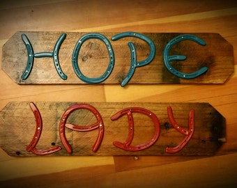 Horseshoe sign | Etsy