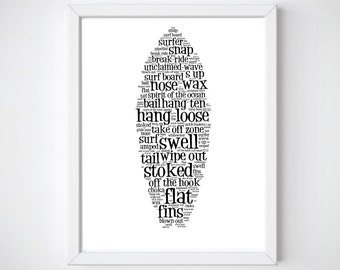 Unique surf poster related items | Etsy