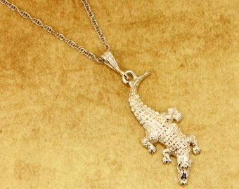 Unique gold crocodile related items | Etsy