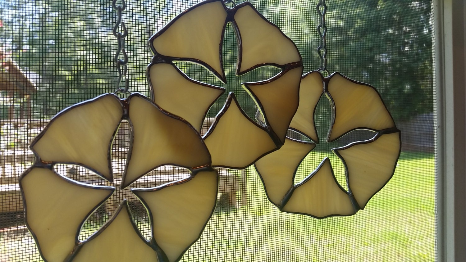 Stained glass sand dollar. Unique original design. Beach time