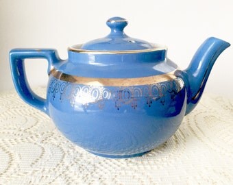 Blue teapot | Etsy