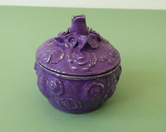 Purple trinket box | Etsy