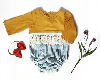 Long sleeve romper | Etsy