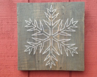 Snowflake string art | Etsy