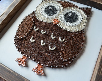 Owl string art | Etsy