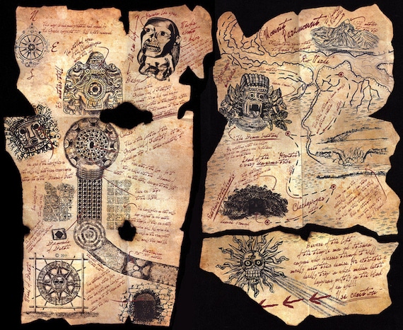 Indiana Jones Raiders of the Lost Ark Golden Idol Temple Map