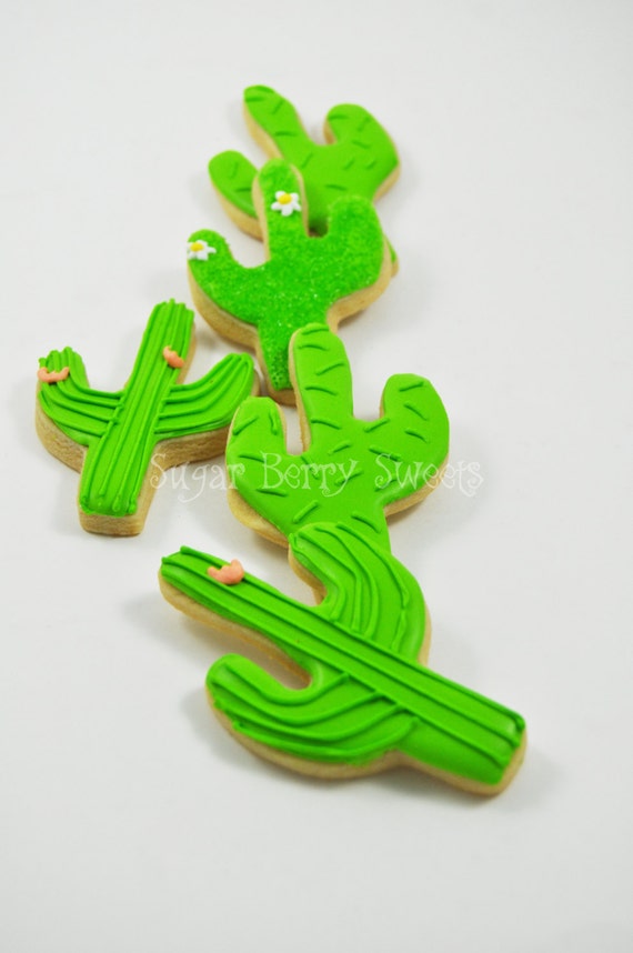 Cactus Cacti Sugar Cookies Desert Arizona Love Wild