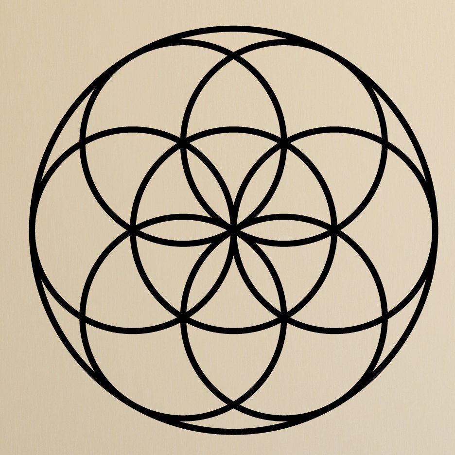 Seed of life seed of life decal spiritual decal sacred