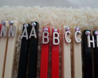 Personalized Chop Sticks for Sophisticated Chicks by ChopChix