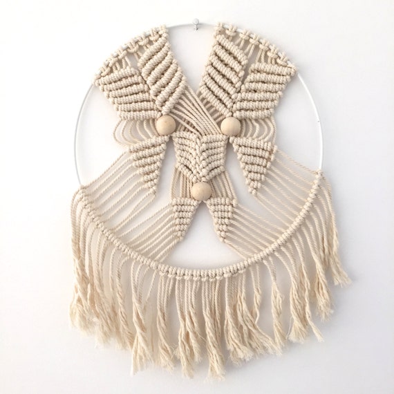 KEIKI Round Modern Macrame Wall hanging by LouPerdigaou on Etsy