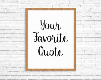 Unique custom quote print related items | Etsy