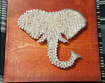 Elephant string art | Etsy