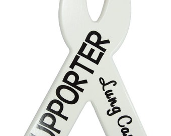 Lung cancer ribbon | Etsy