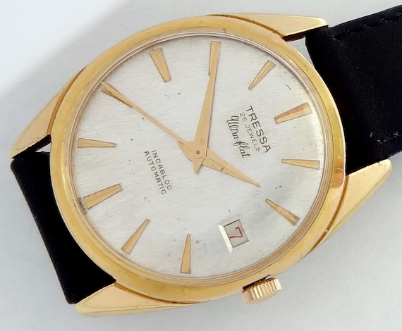 25 Jewels Swiss Made Tressa men's vintage automatic