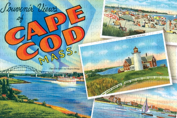 Items similar to Cape Cod, Cape Cod Postcard, Cape Cod Postcards, Cape ...