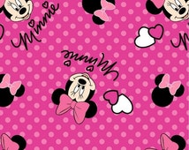 Popular items for minnie mouse fabric on Etsy